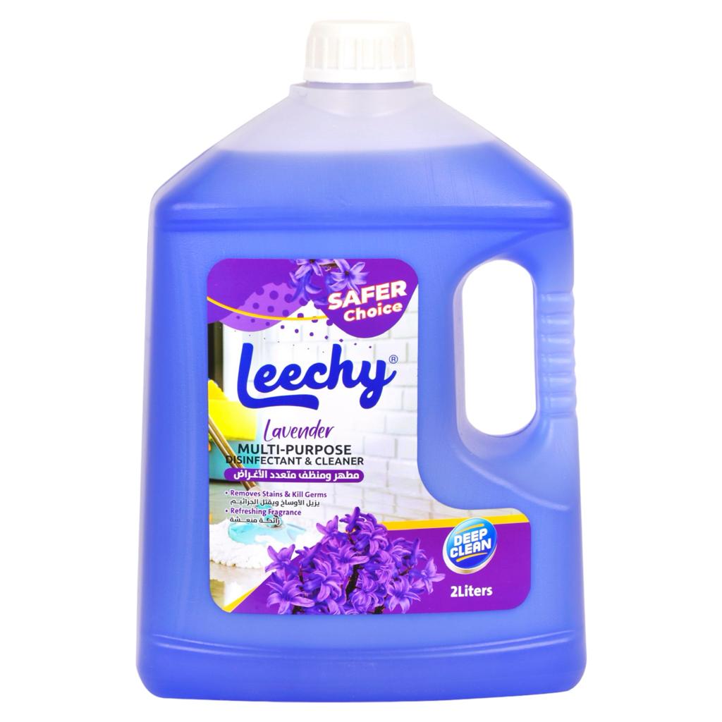 Leechy Multi-Purpose Disinfectant and Cleaner Lavender 2L – Greenmart
